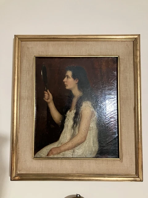 ANTIQUE PORTRAIT IN Oil From Italy, Signed, Very Good condition £183.20 ...