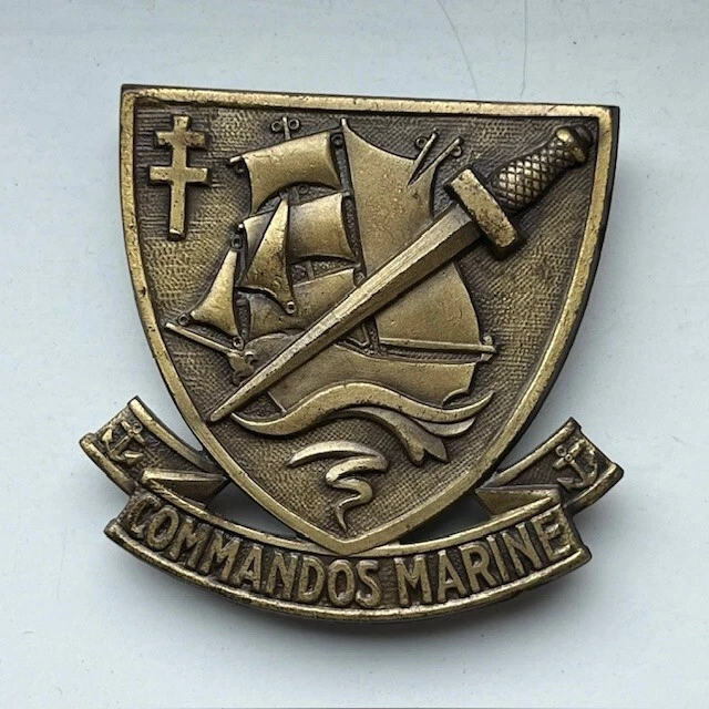 INSIGNE COMMANDOS MARINE vieille fabrication EUR 19,00 - PicClick FR