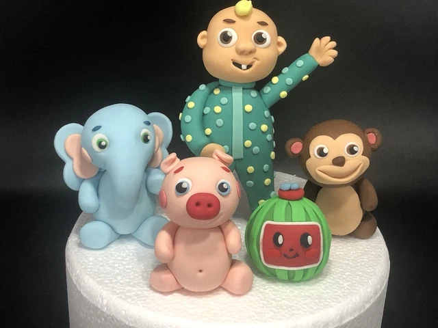 COCOMELON BIRTHDAY CAKE topper set edible decoration JJ Ello Monkey ...
