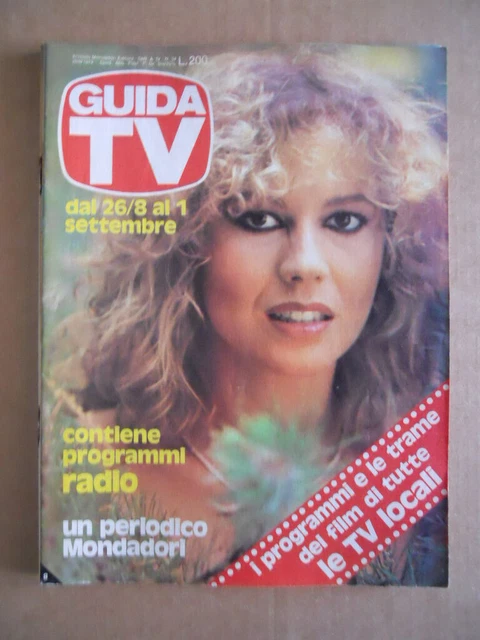 GUIDA TV N 34 1979 Copertina Daniela Poggi [G435] EUR 6,10 - PicClick FR