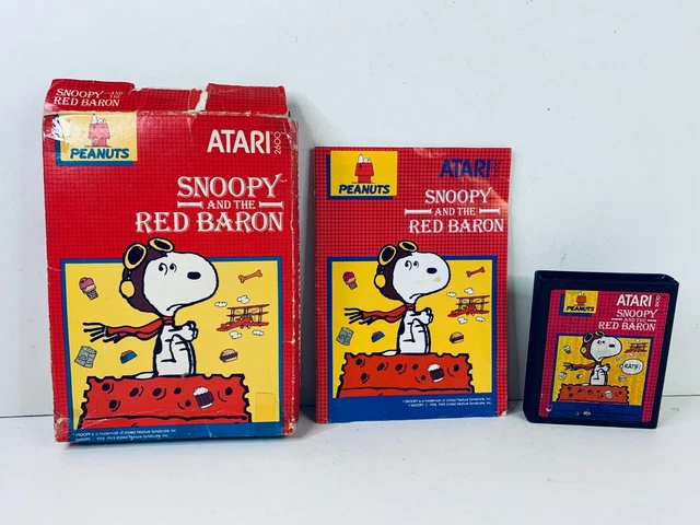 SNOOPY AND THE Red Baron Atari 2600 Genuine PAL Boxed Manual -Fast Post ...