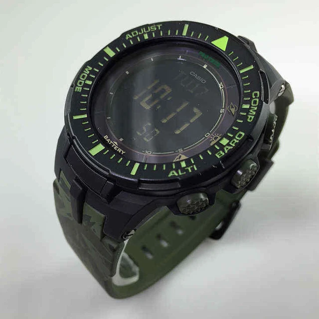 MONTRE HOMME CASIO PRG-300CM-3CR Pro Trek énergie solaire triple ...