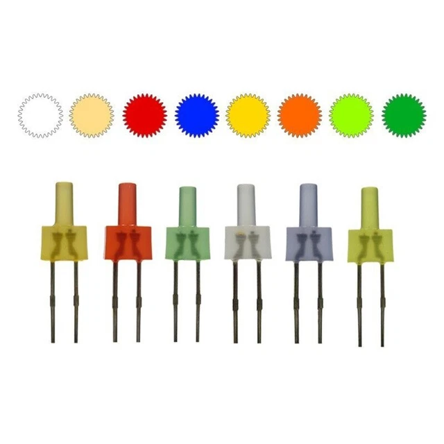 FLASHING LED 2MM Tower Diffuse LED Self-flashing Flash Light Colors ...