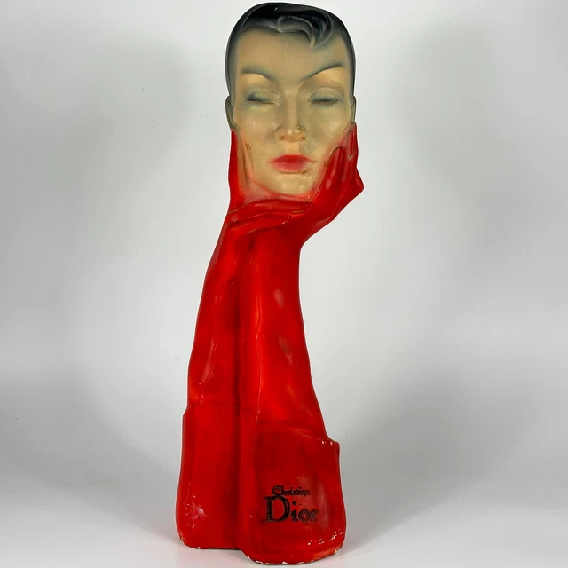 CHRISTIAN DIOR BOUTIQUE Shop Display, Rare Vintage Plaster Gloved Lady ...