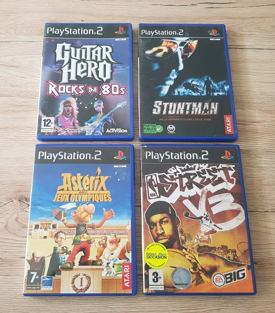 LOT JEUX PS2 No2 NBA Street V3 Stuntman Asterix Guitar Hero Sur ...