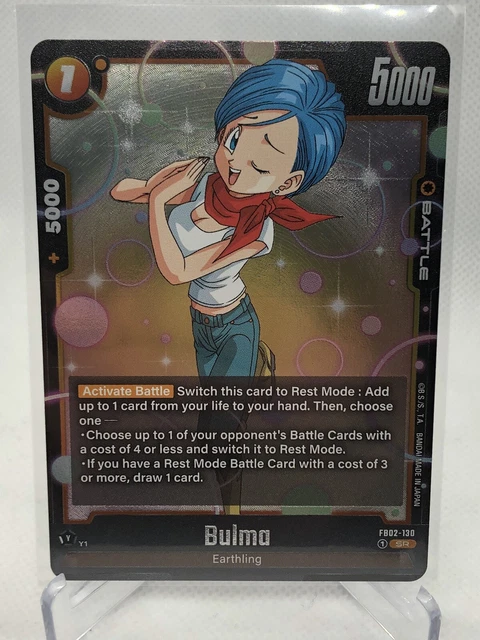 DRAGON BALL SUPER Fusion World Blazing Aura Bulma SR #FB02-130 Anglais EUR 9,38 - PicClick FR