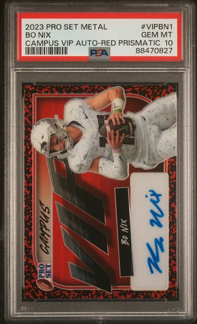 2023 LEAF PRO Set BO NIX Campus VIP RED AUTO ROOKIE RC /3 PSA 10 Pop 1 ...