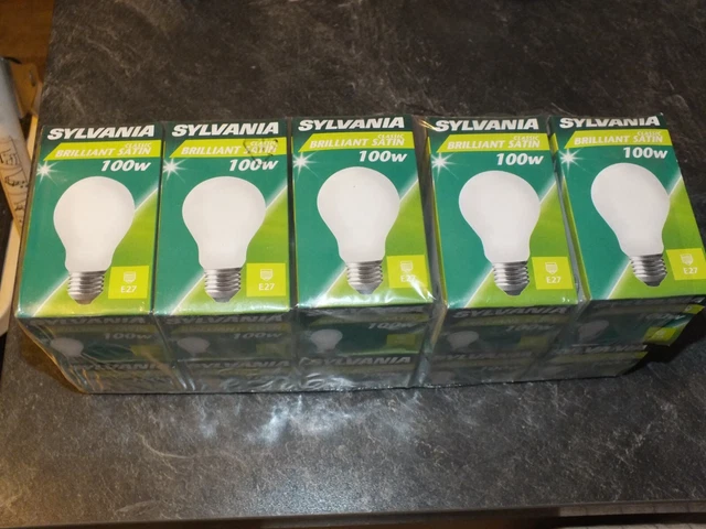 10 X GLÜHBIRNE Glühlampe 100 Watt E27 Glühbirnen Lampe Birne matt GE EUR 15,00 - PicClick DE