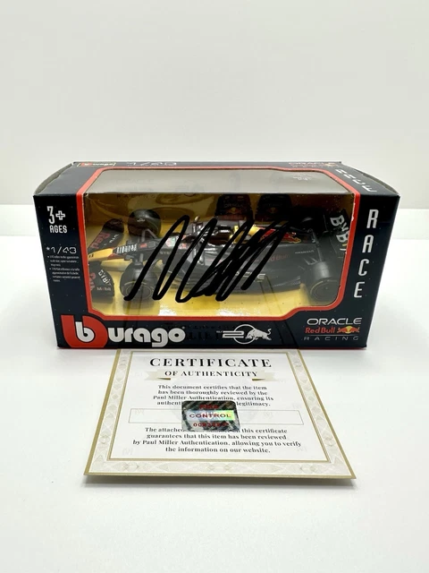 MAX VERSTAPPEN BURAGO Car 1:43 Oracle F1 Hand Signed Genuine ...