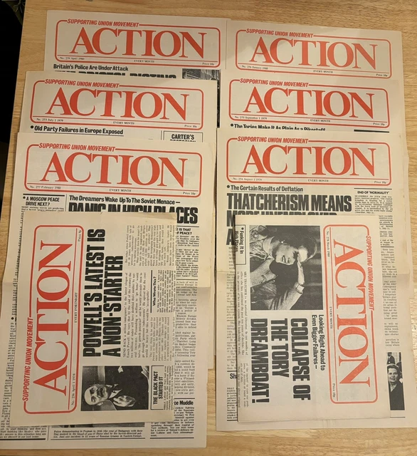 OSWALD MOSLEY POST War Action Newspaper X8 Union Movement £70.00 ...