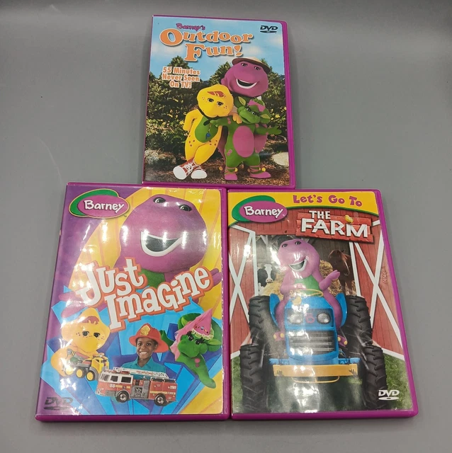 LOTTO DVD BARNEY & Friends x3 The Farm Just Imagine divertimento all ...