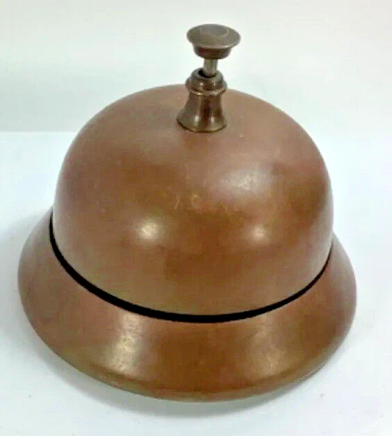 VINTAGE COPPER DESK Bell, Call Bell, Made in Hong Kong $39.95 - PicClick CA