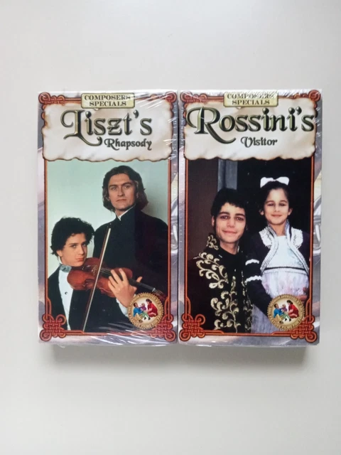 LOT OF 2 VHS Composers Specials Rossini's Visitor & Liszt's Rhapsody ...