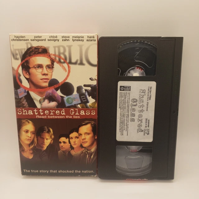 SHATTERED GLASS (VHS,2004) Hayden Christensen, Peter Sarsgaard, Chloe ...
