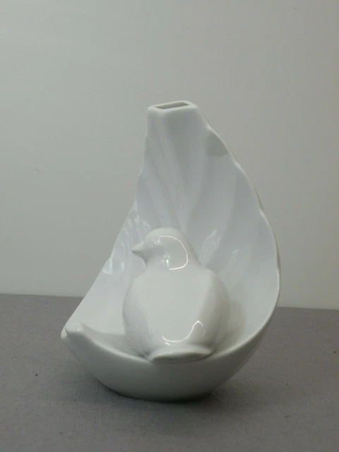 SEHR SCHÖNE PORZELLAN-VASE mit Vogel, Hutschenreuther, ca. 15 cm hoch EUR 22,00 - PicClick DE