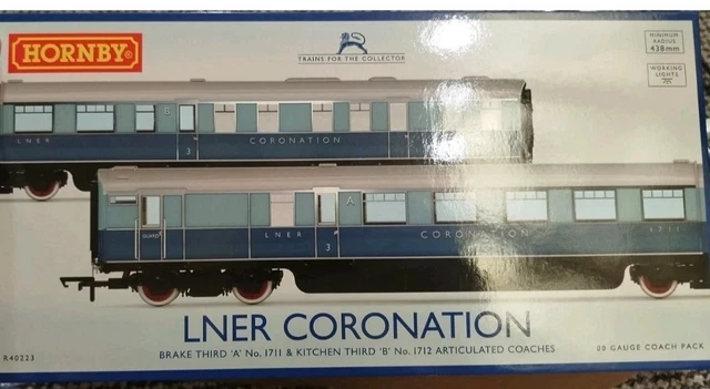 HORNBY R40223 LNER CORONATION BRAKE THIRD & KITCHEN THIRD ,Brand New £ ...