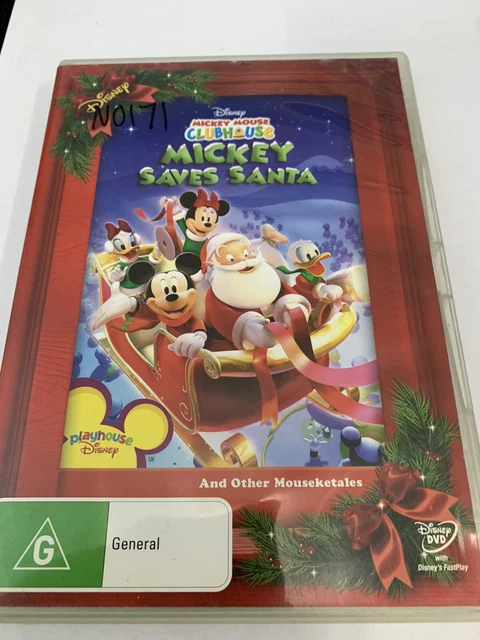 MICKEY MOUSE CLUBHOUSE - Mickey Saves Santa And Other (DVD, 2007)(b28/1 ...