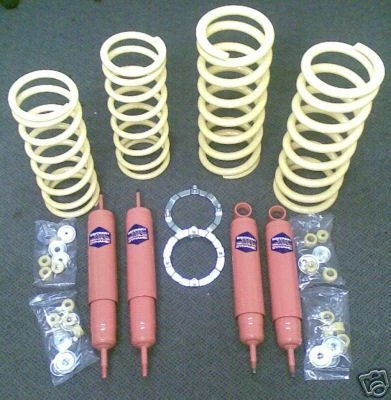LAND ROVER DEFENDER 90 40mm Suspension Lift Springs / Shocks & Turret ...