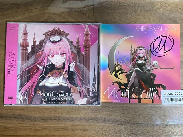 HOLOLIVE MORI CALLIOPE Shinigami Note Pochette autographiée manuscrite CD 2022 EUR 137,11 ...