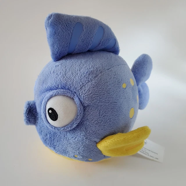 DISNEY DOC MCSTUFFINS Purple/Blue Puffer Fish Squeakers Stuffed Animal ...