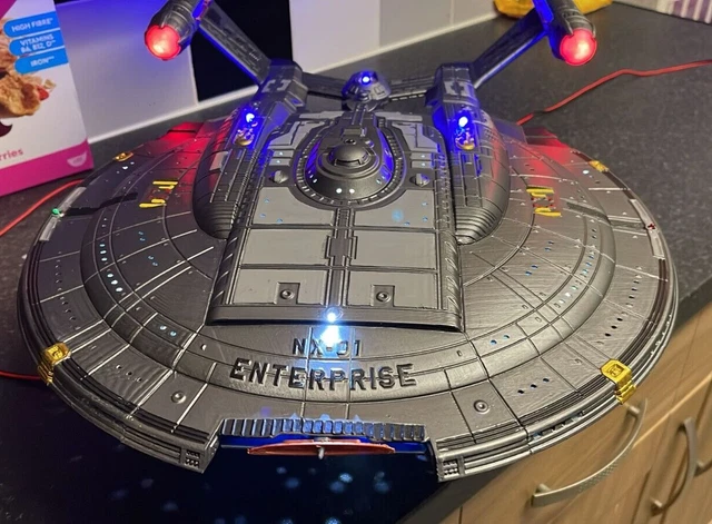 STAR TREK ENTERPRISE NX-01 1/350 3D printed model kit built and lit ...