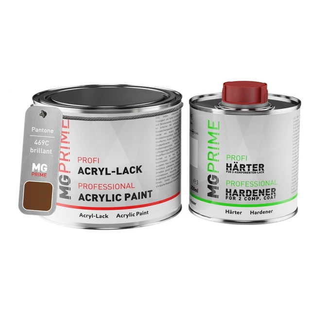 PANTONE 469C BROWN Peinture acrylique brillante Pot de 0,75 litre ...