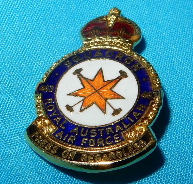 FINE RAAF ROYAL Australian Air Force 463 Squadron Military Enamel Pin ...
