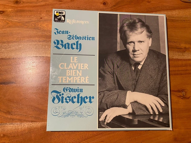 LE CLAVIER BIEN TEMPERE J S BACH/ EDWIN FISCHER /coffret 5 disques 33t ...
