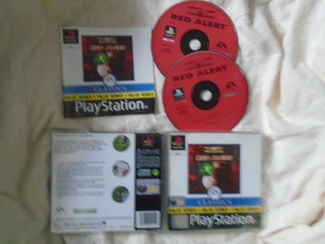 COMMAND AND CONQUER: Red Alert PS1 (COMPLETE) Sony Playstation black ...