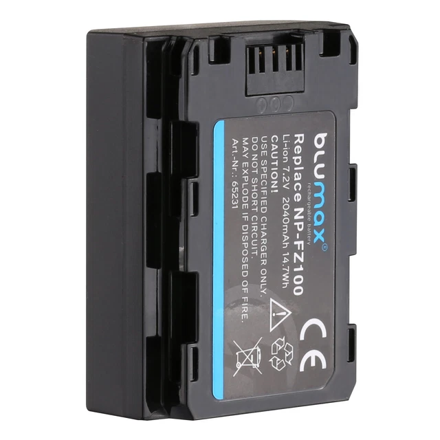 BLUMAX AKKU PASSEND für Sony NP-FZ100 Alpha 7C 9 A9 II 9S A7 Ilce 6600 ...