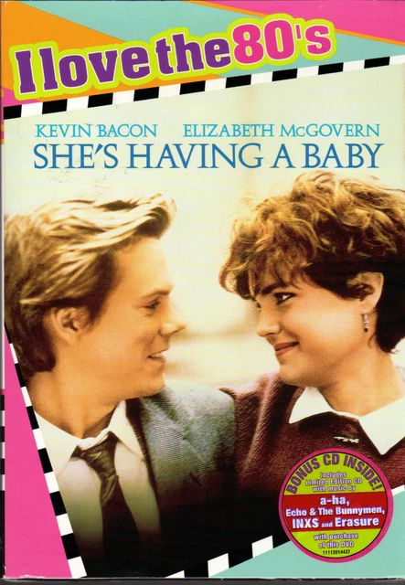 SHE'S HAVING A BABY-Nouveaux mariés KEVIN BACON, ELISABETH McGOVERN ...