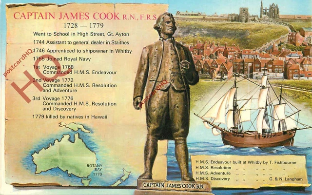 PICTURE POSTCARD__CAPTAIN JAMES Cook, Timeline of His Life [Dennis] EUR ...
