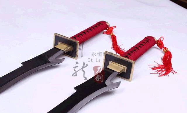 S0248 BLEACH KYORAKU Shunsui Katenkyoukotsu Twin Double Swords Gun ...