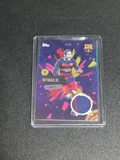 NEYMAR JR RELIC /99 Two Coloured FC Barcelona Team Set 24/25 Matchworn ...