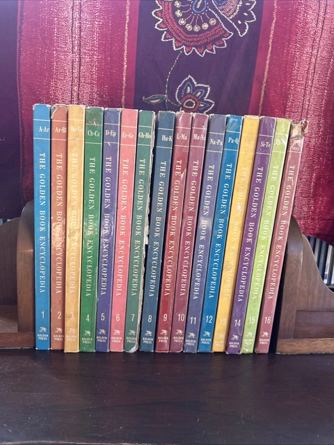 VINTAGE THE GOLDEN Book Encyclopedia - 1961 Volumes 1 - 16 - Complete ...