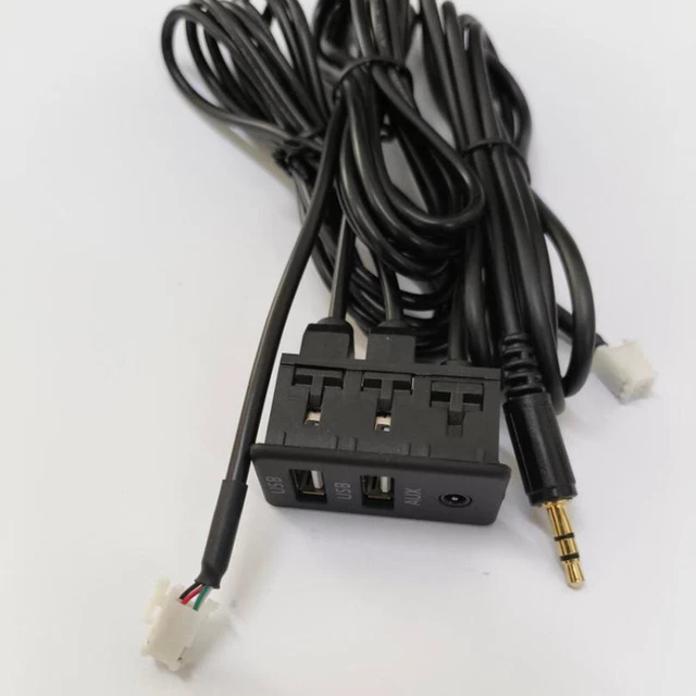 ADAPTATEUR D'EXTENSION D'INTERFACE de panneau USB AUX pour tableau de bord de vo EUR 14,87 ...