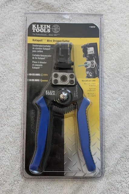 KLEIN TOOLS 11063W Wire Cutter/Stripper, for 8-20 AWG Solid and 10-22 ...