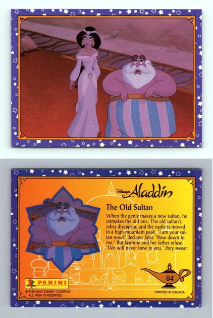 THE OLD SULTAN #84 Disney's Aladdin 1993 Panini Trading Card £0.99 ...