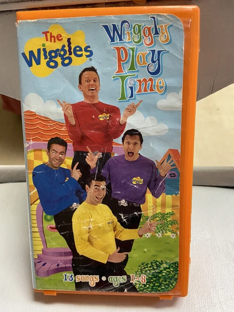 THE WIGGLES - Wiggly Play Time VHS 2001 13 songs ages 1 to 8 lyrick ...