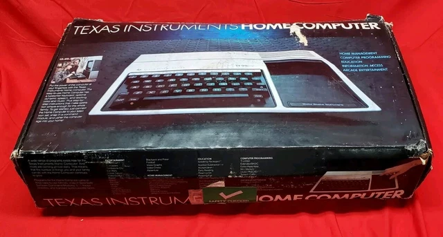 VINTAGE TEXAS INSTRUMENTS Computer Game Console TI99/4A with Speech ...