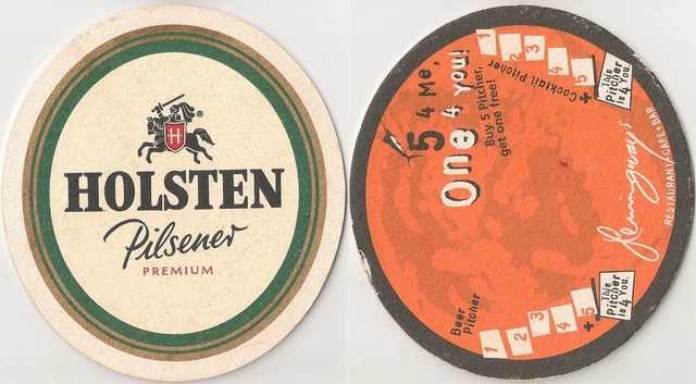 HOLSTEN BRAUEREI, HAMBURG - alter Bierdeckel "Hemingways Restaurant ...