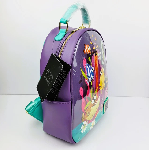 LOUNGEFLY DISNEY PIXAR Finding Nemo The Ring of Fire Mini Backpack Fish ...