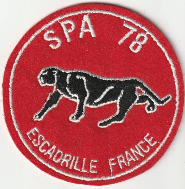 ÉCUSSON ARMÉE DE l'air Escadrille SPA 78 "Panthere Noir" BA 120 Cazaux ...