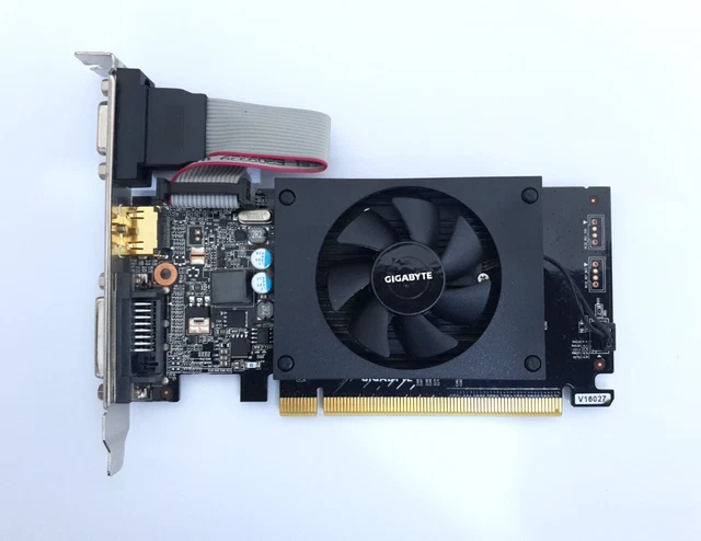 GIGABYTE NVIDIA GEFORCE GT 710 2GB Graphics Card PCIe GV-N710D3-2GL ...
