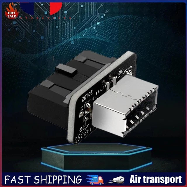 USB3.0 19P/20P TO TYPE-E Adapter Internal Vertical for Computer Motherboard FR EUR 2,13 ...