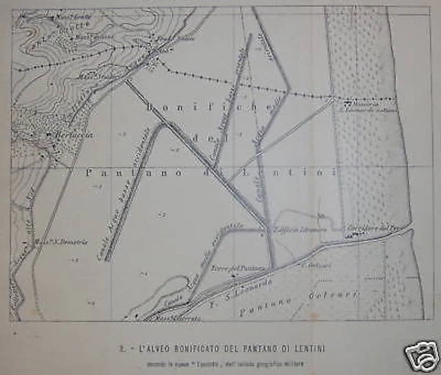 SICILIA_LENTINI_PANTANO_BONIFICHE_IDRAULICA_MAPPA TOPOGRAFICA ...