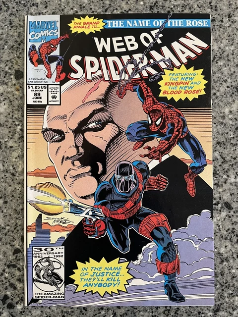 WEB OF SPIDER-MAN #89 VF+ (Marvel 1992) Kingpin, Blood Rose EUR 2,70 ...