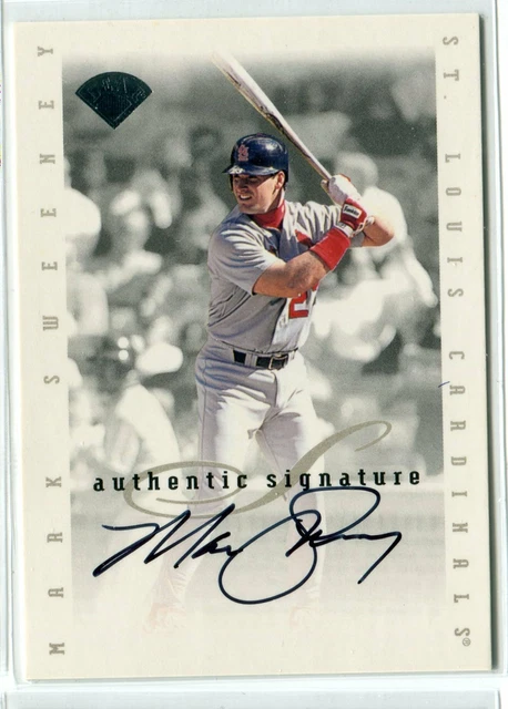 1996 LEAF SIGNATURE Extended Series Mark Sweeney AUTO AUTOGRAPH ...