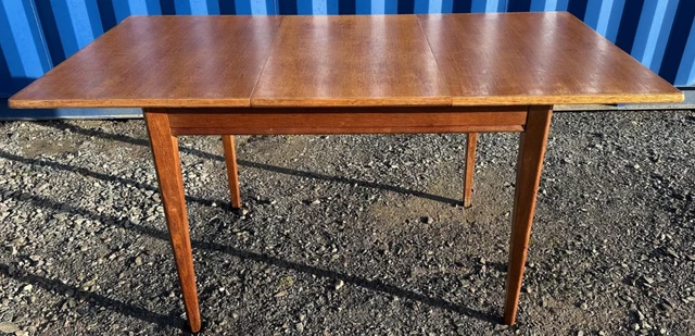 TEAK EXTENDING DINING Table Vintage Retro Mid Century 60's FREE Fast ...