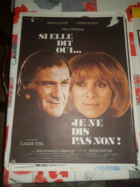 AFFICHE DE CINÉMA d'époque: SI ELLE DIT OUI... JE NE DIS PAS NON 1983 ...